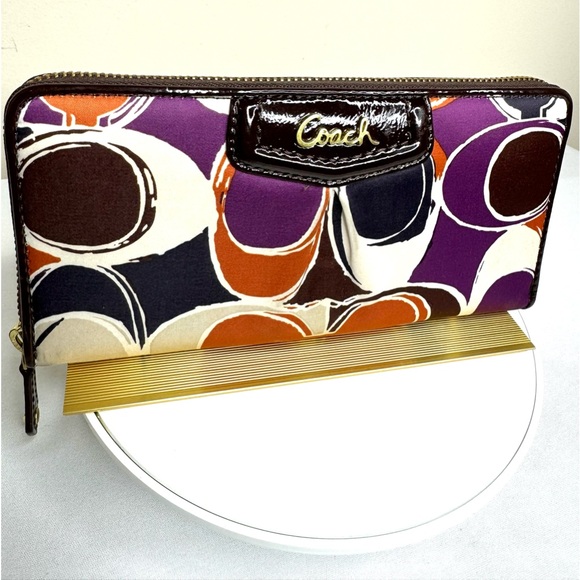 Coach | Bags | Coach Wallet Multicolor Monogram C | Poshmark